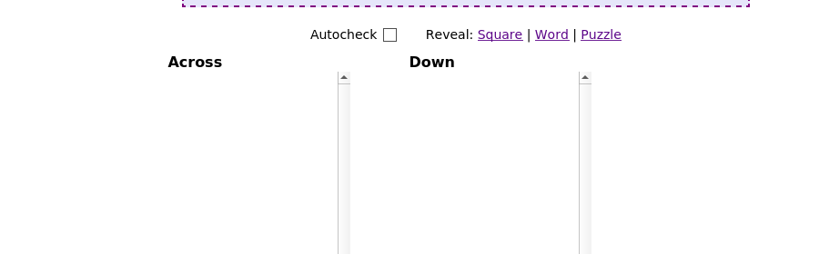 Crossword — Mini #596